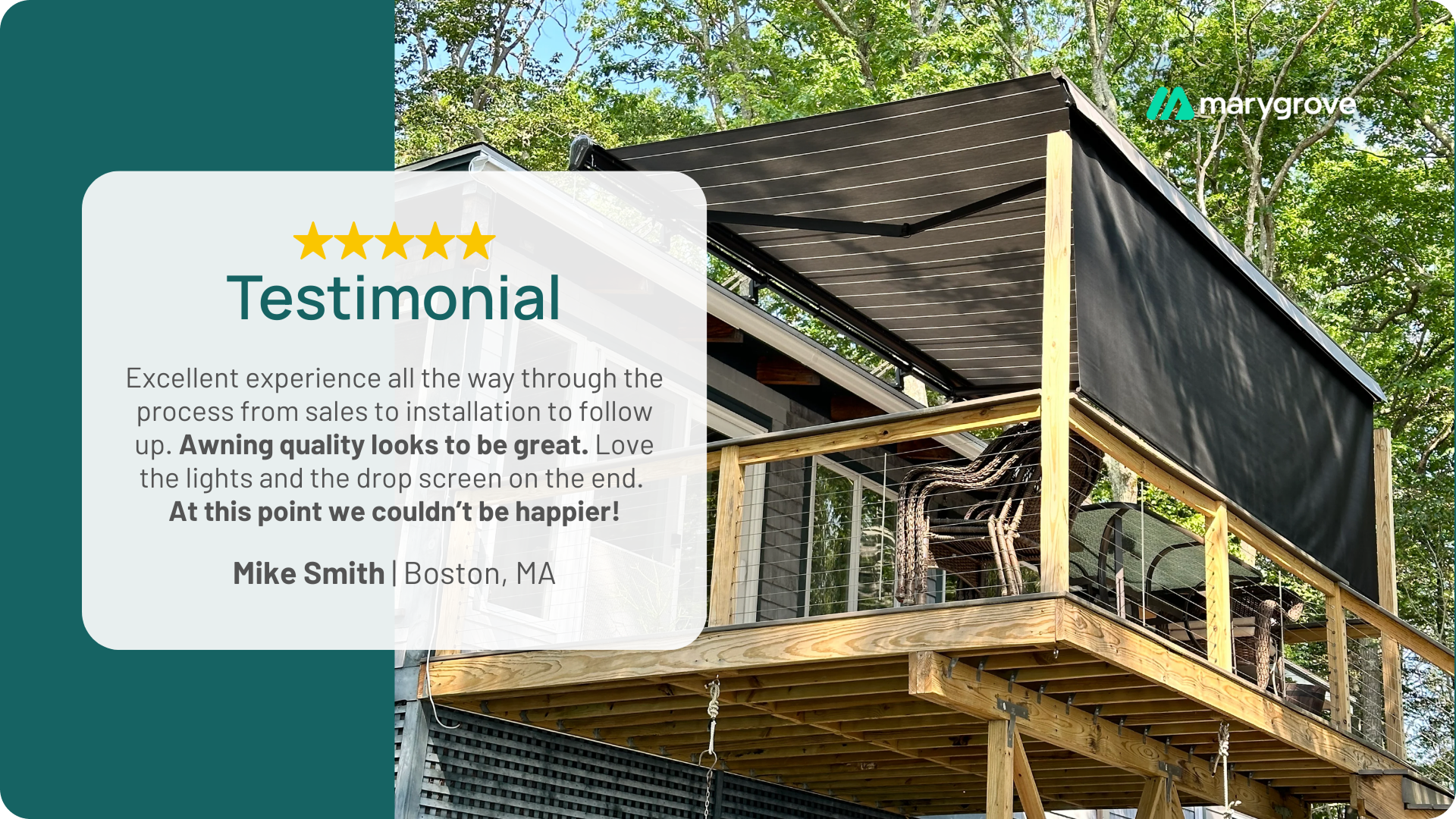 Best Awning Company in Boston | Marygrove Awnings